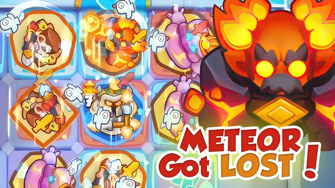 METEOR Got LOST and Fighting With Knight Statue | Rush Royale - YouTube