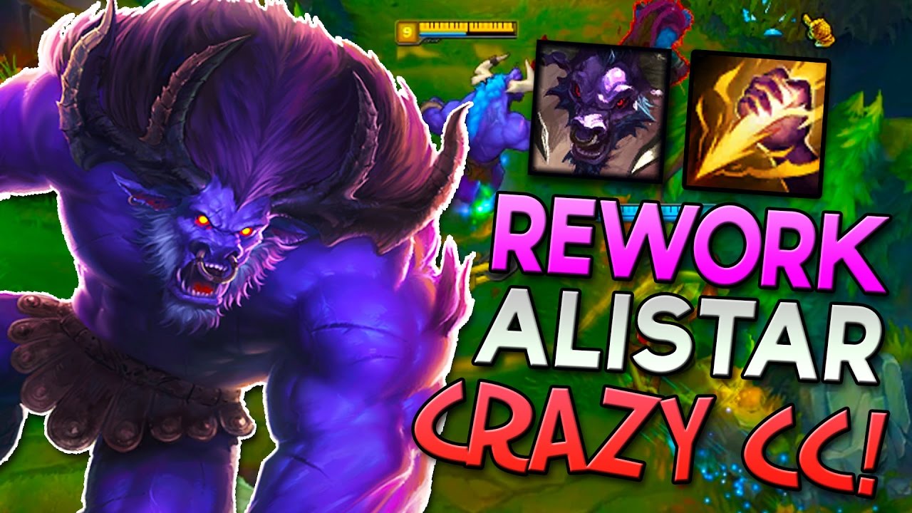 NEW ALISTAR REWORK JUNGLE - CRAZY CC! - League of Legends - YouTube