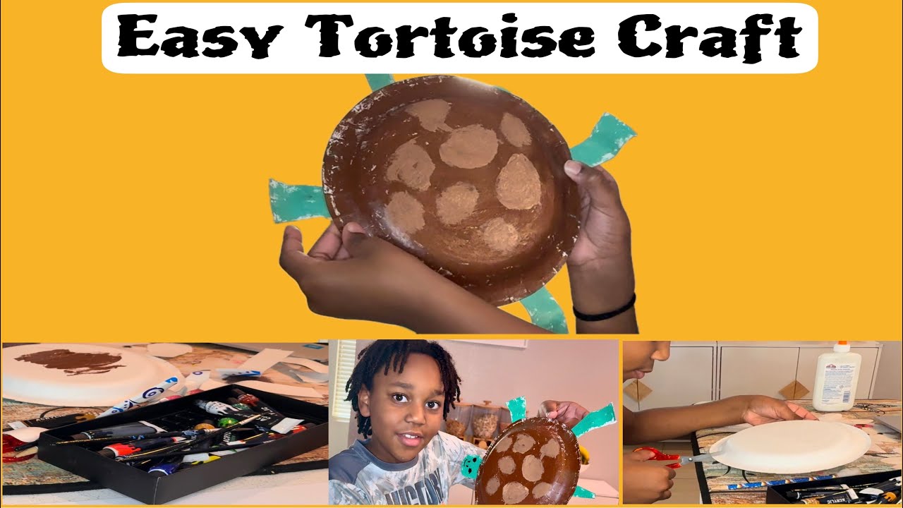 Easy Paper Plate Tortoise Craft for Kids | DIY Fun at Home - YouTube