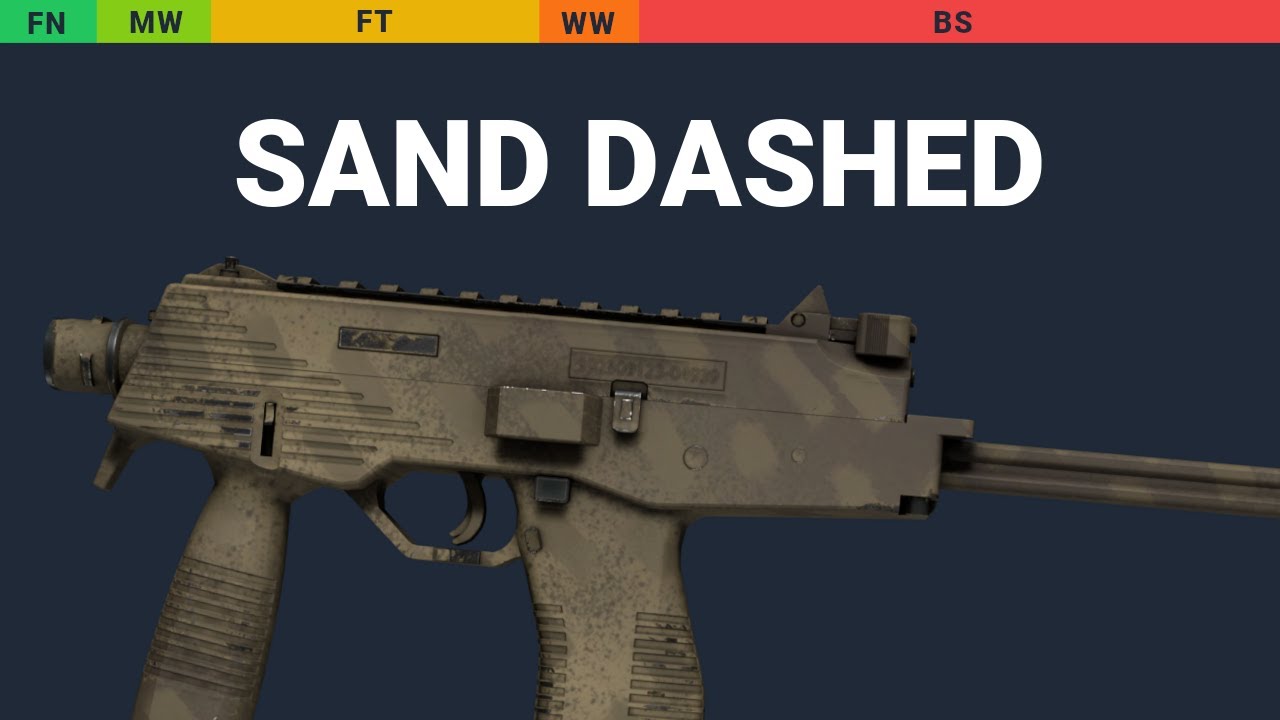 MP9 Sand Dashed - Skin Float And Wear Preview - YouTube