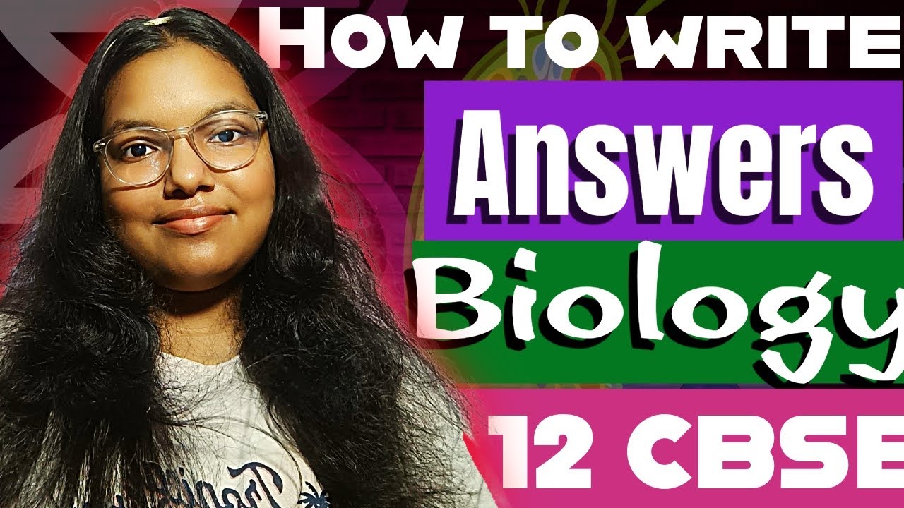 How to write answers in Biology Class 12 CBSE? | Best answer writing ...