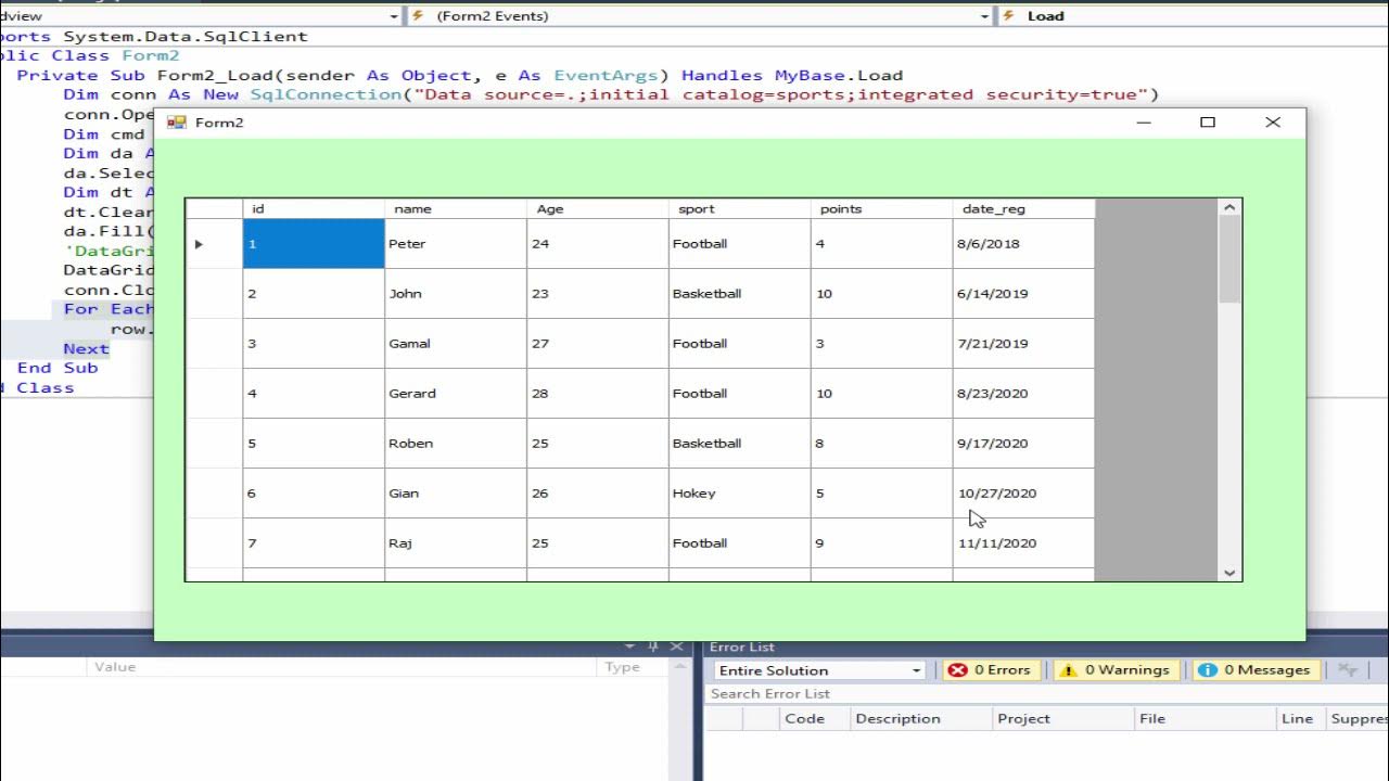 Two ways to change row height in DataGridView In VB.net - YouTube