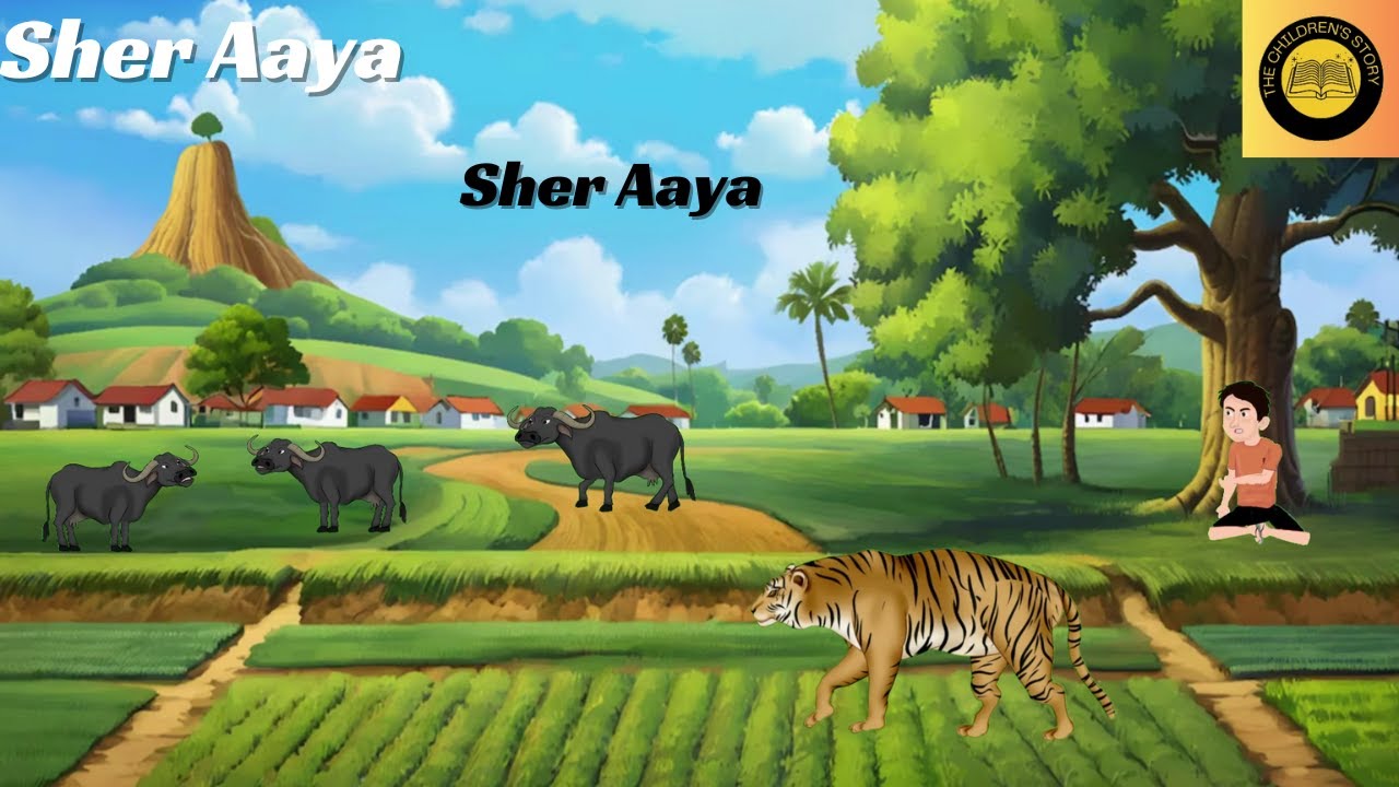 शेर आया शेर आया | Sher Aaya Sher Aaya | Moral Story | Hindi Kahaniya ...