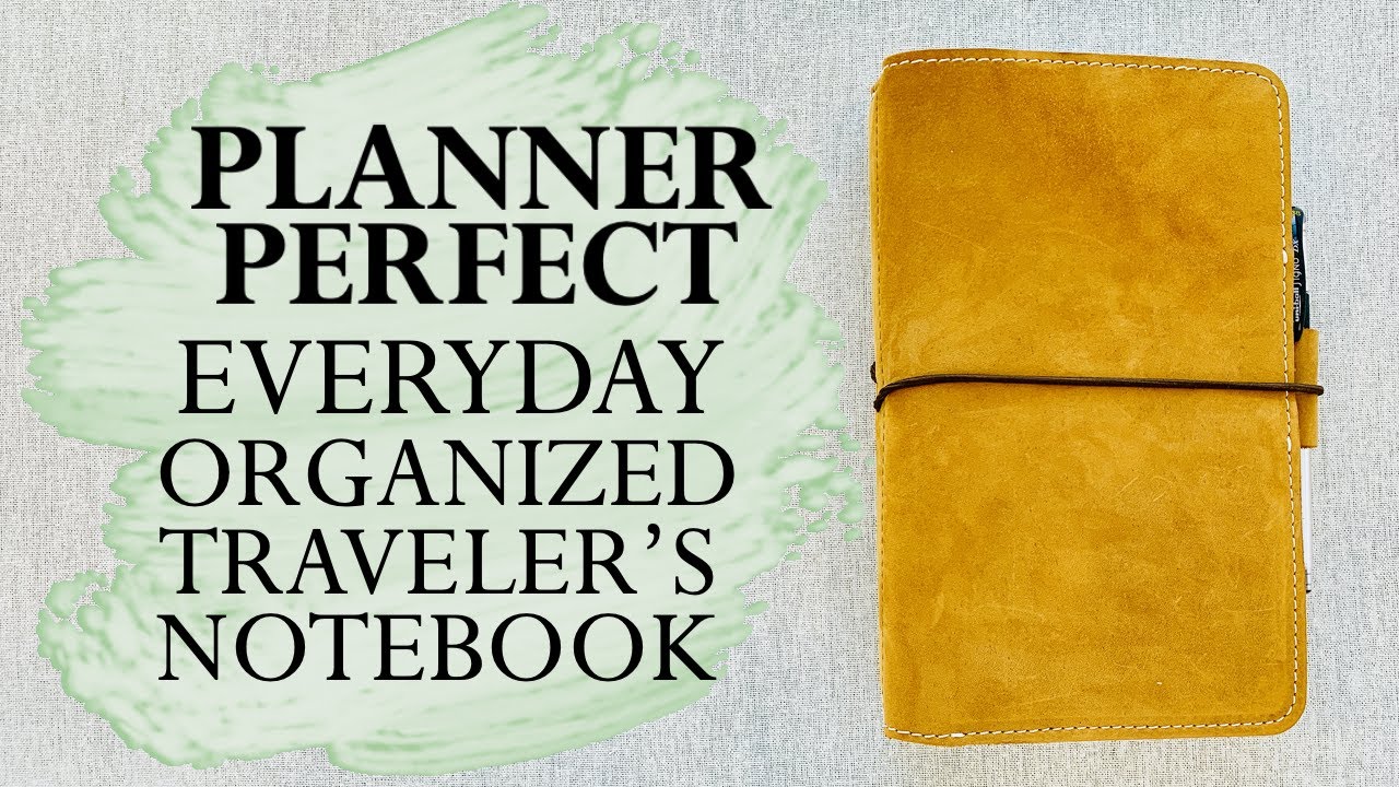 PLANNER PERFECT LEATHER TRAVELERS NOTEBOOK + 20% OFF - YouTube