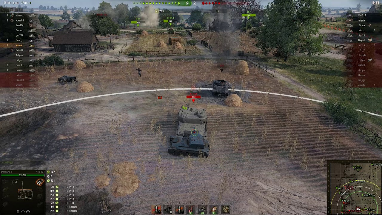 World of Tanks 2018 amx 12t - YouTube