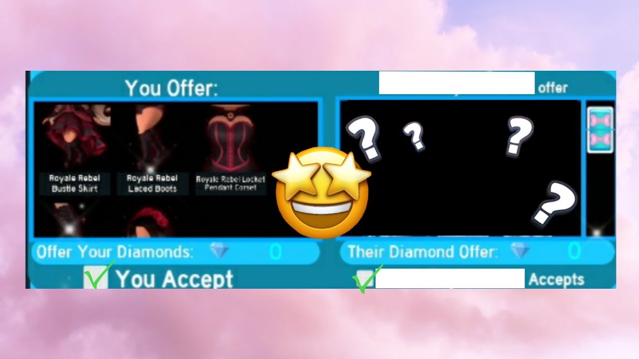 What people trade for Royale Rebel Set! || Roblox Royale High - YouTube