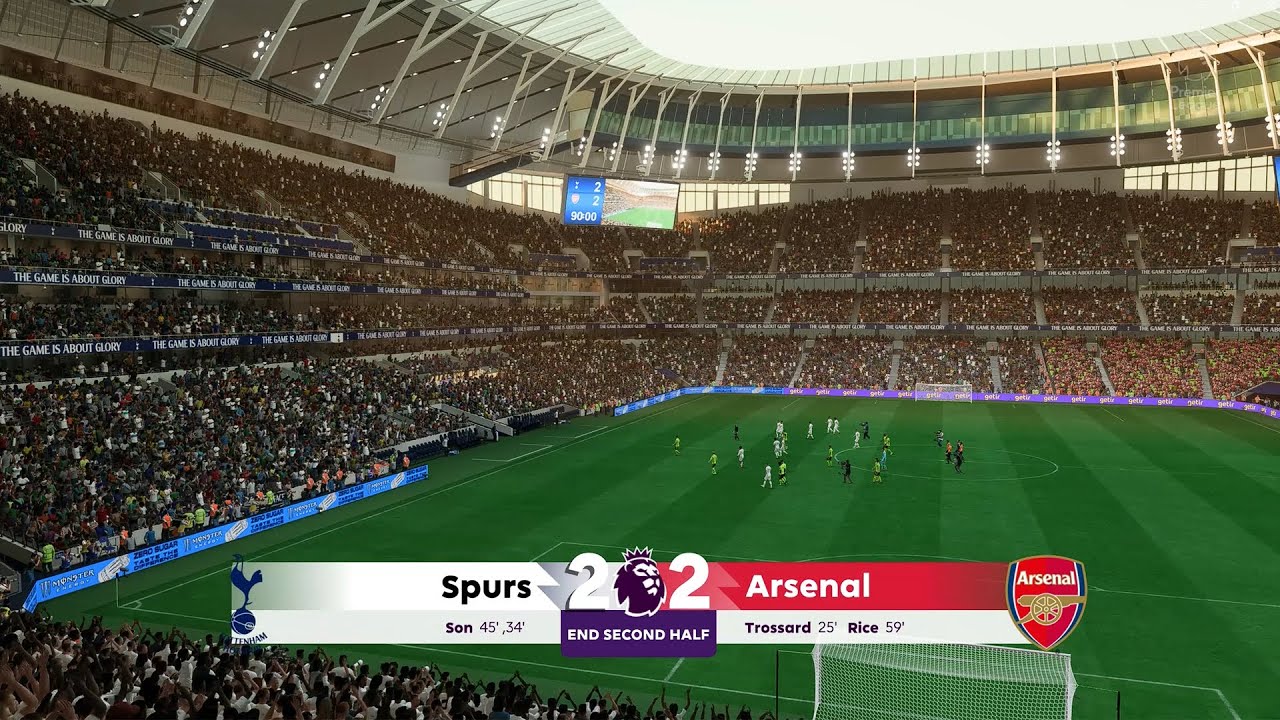 Fc24 စပါး Vs အာဆင်နယ် Premier League 24 25 Full Match Youtube