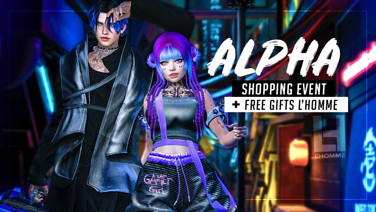Second Life ALPHA event + FREE GIFTS Unisex L'HOMME Magazine November ...