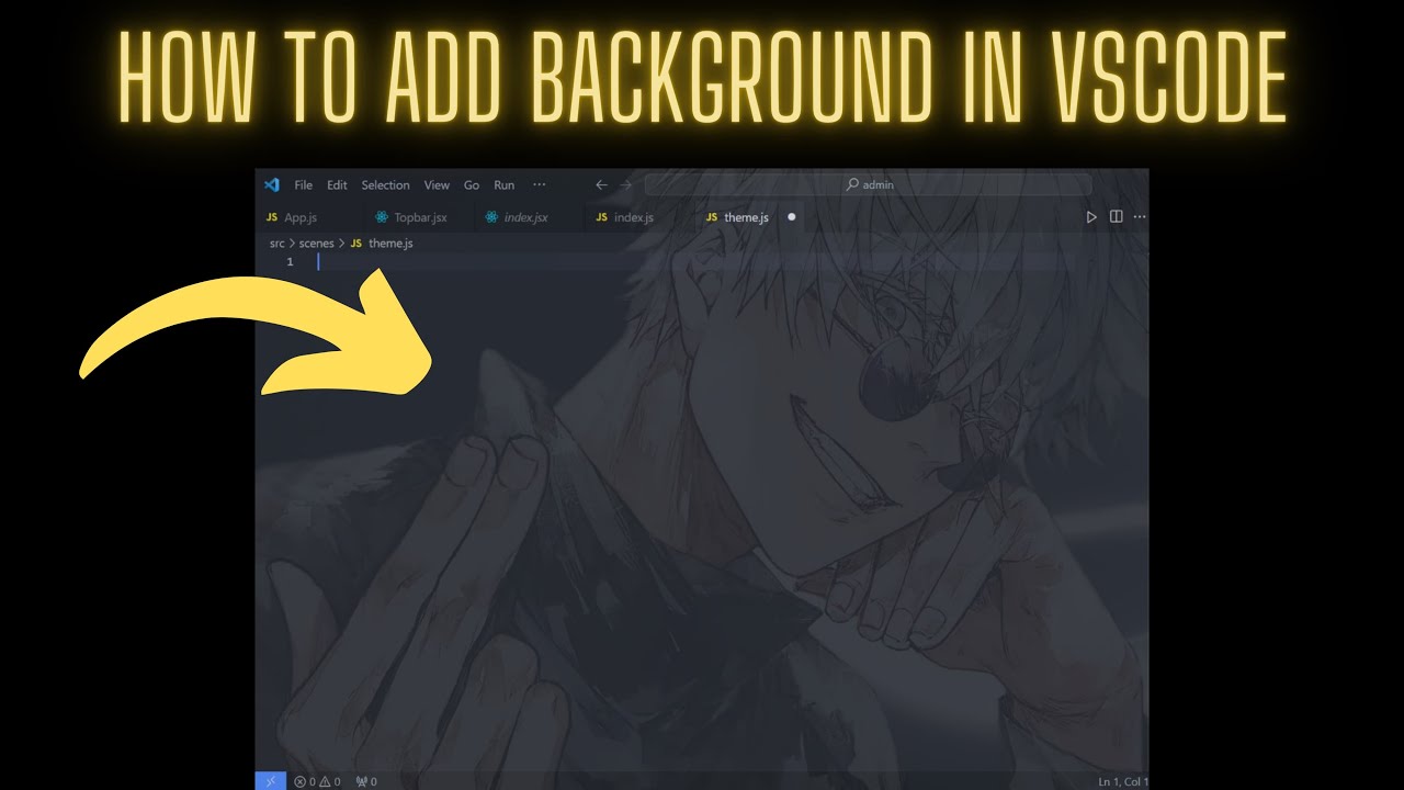 How to setup a BackGround Image in VS CODE [EASY TUTORIAL] - YouTube