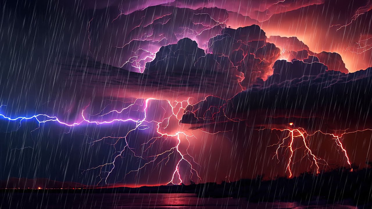 NO MORE Insomnia - Thunderstorm Sounds with Heavy Rain and Extreme ...