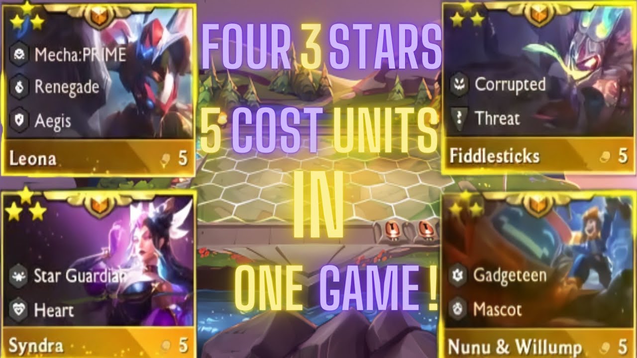 Riot Just Gave Me Four ⭐⭐⭐ 3 Stars 5 Cost Units For Free !! In One Game ...