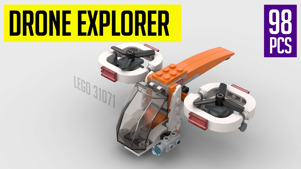 A DRONE EXPLORER Helicopter With Only 98 Pieces From LEGO 31071 | FLY ...