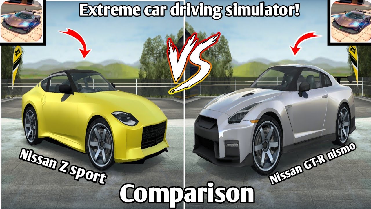 Nissan GT-R Nismo vs Nissan Z sport Comparison in Extreme car driving ...