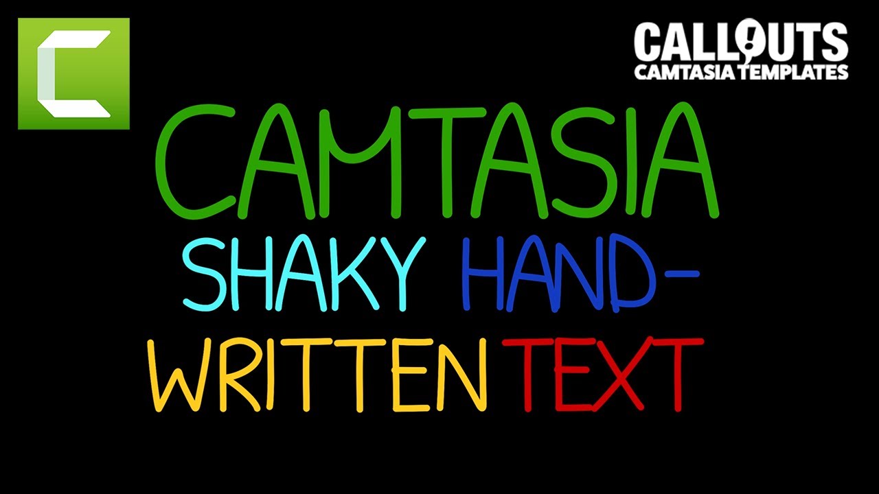 Camtasia Shaky Handwritten Text Templates - Perfect for Explainers ...