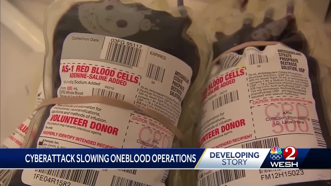 OneBlood hit with 'ransomware event,' software system impacted - YouTube