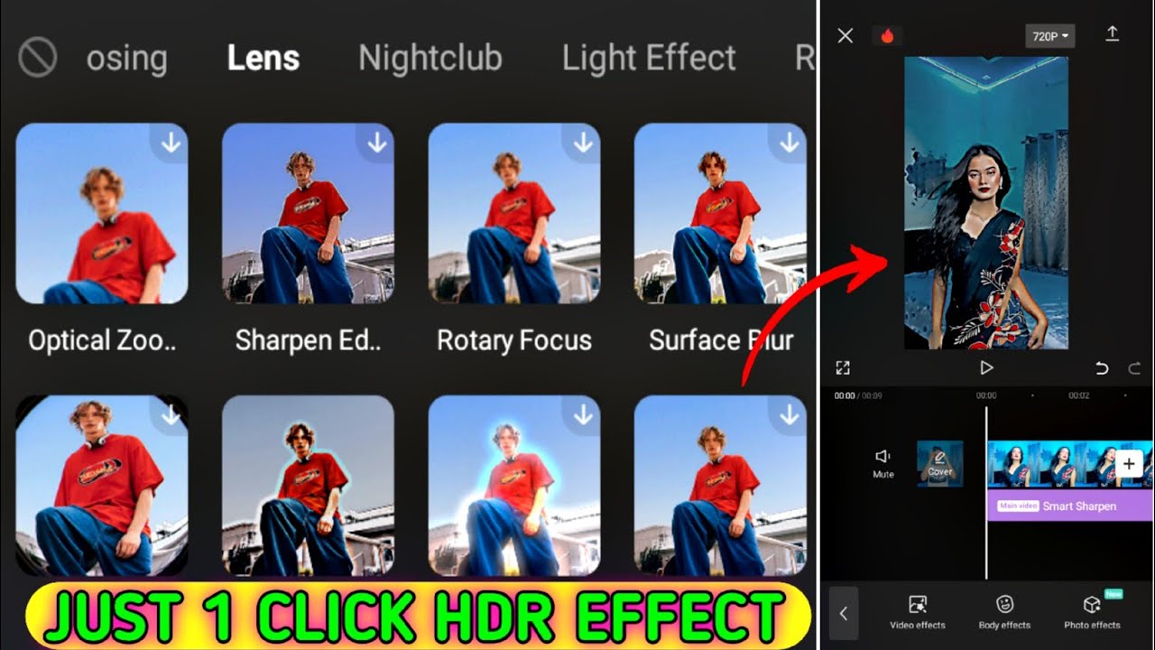 Capcut Hdr Video Editing | One Click Hdr Effect Video Editing In Capcut | Capcut Hdr Effect ...