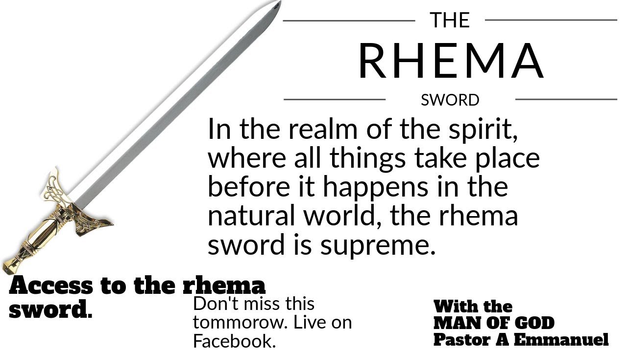 The Rhema Sword - YouTube