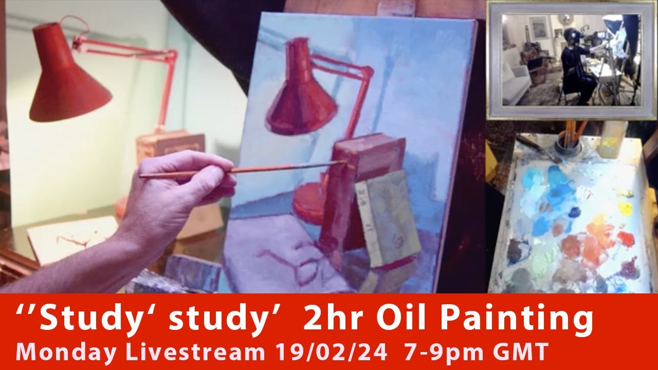 ''Study' study' Live oil painting with James Budden - YouTube