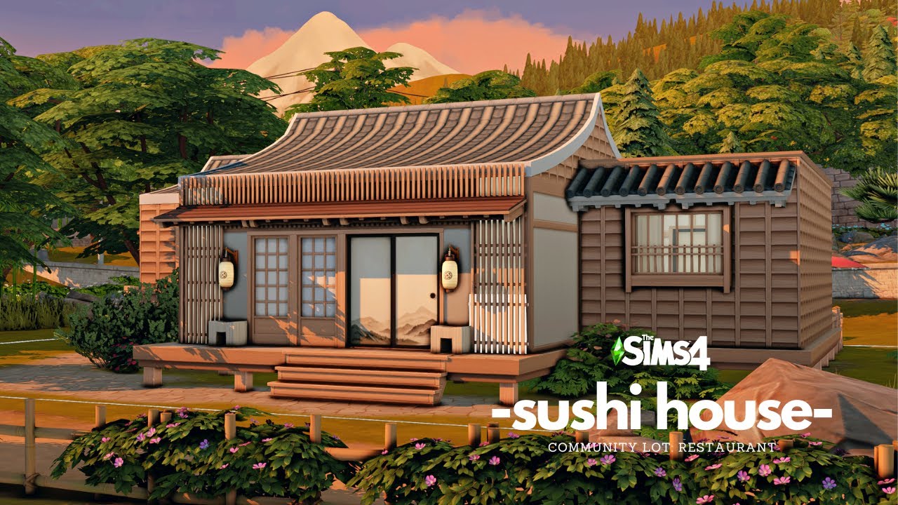 restoran sushi kesayangan masyarakat mt. komorebi! 🍣 | The Sims 4 ...