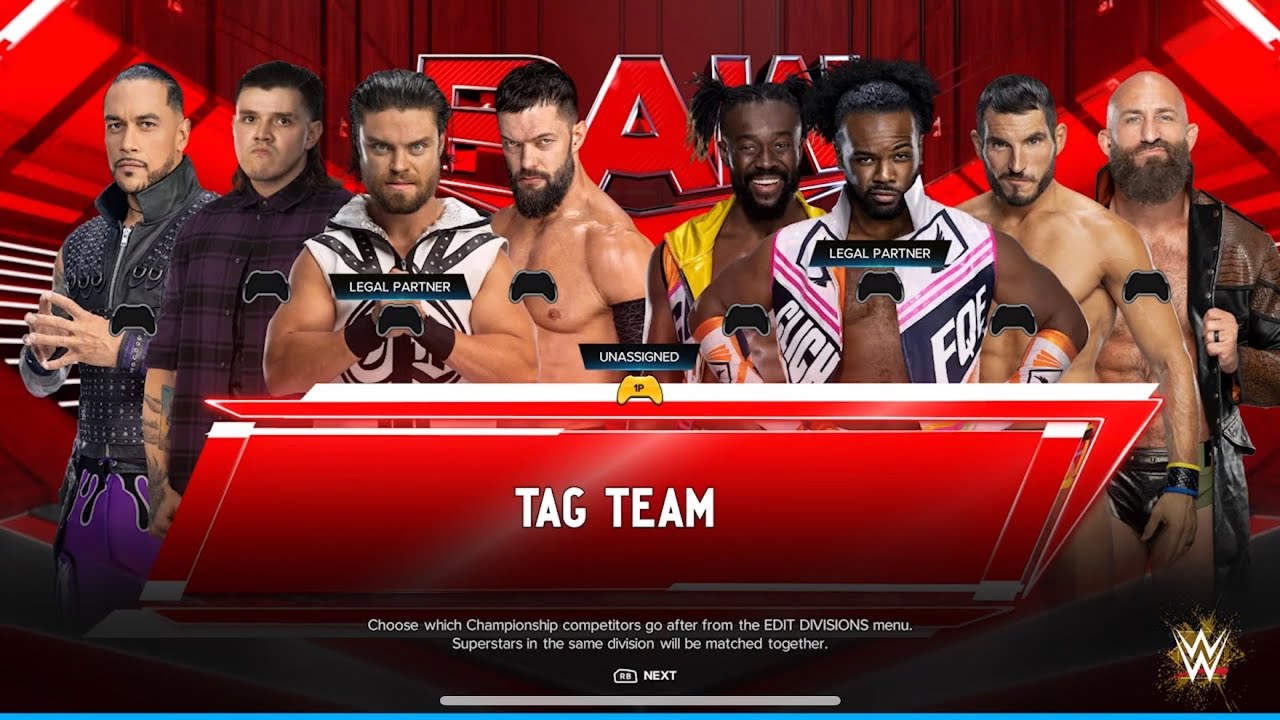 WWE 2K24: Raw: The Judgment Day Vs DIY and The New Day 3/3 - YouTube