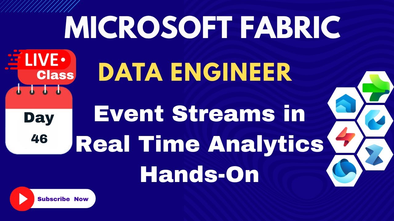 Microsoft Fabric -Live Classes: 46 Event Streams in Real Time Analytics ...