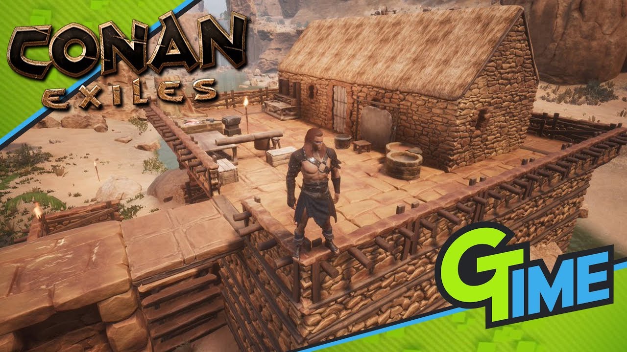 Wir Bauen Unser Haus Conan Exiles 02 Gameplay German Gamerstime