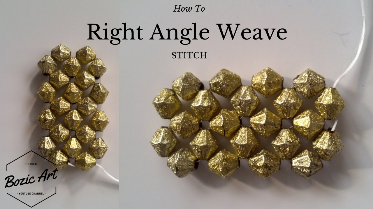 🔰 Right Angle Weave Stitch | How To Tutorial - YouTube
