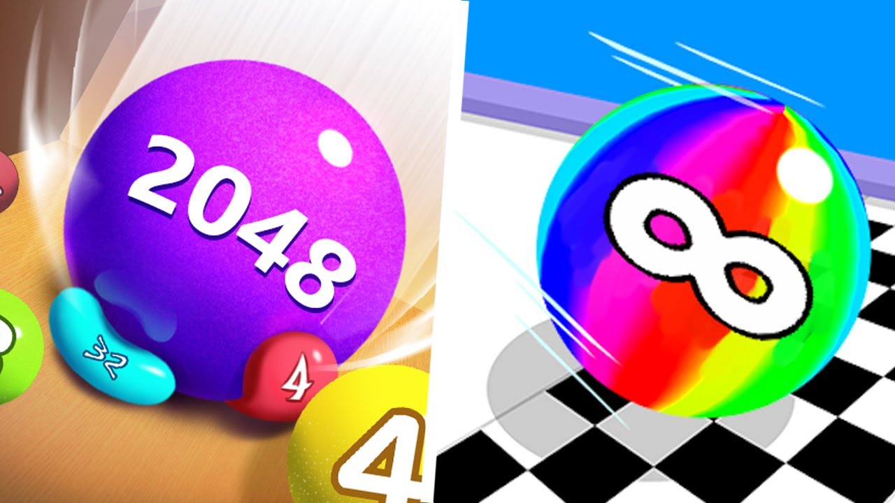 Satisfying Mobile Games: BallRun Infinity, Ball Merge Blob 2048 - 2⭐Max ...