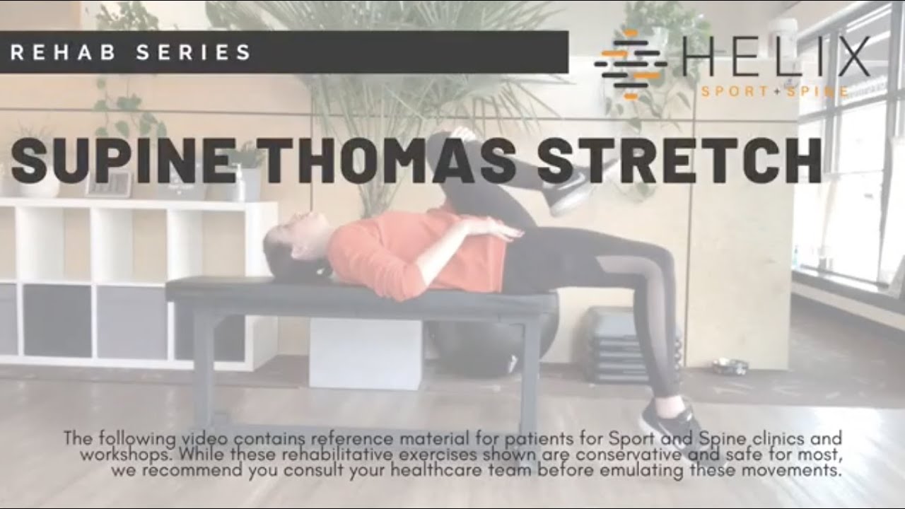Supine Thomas Stretch - YouTube