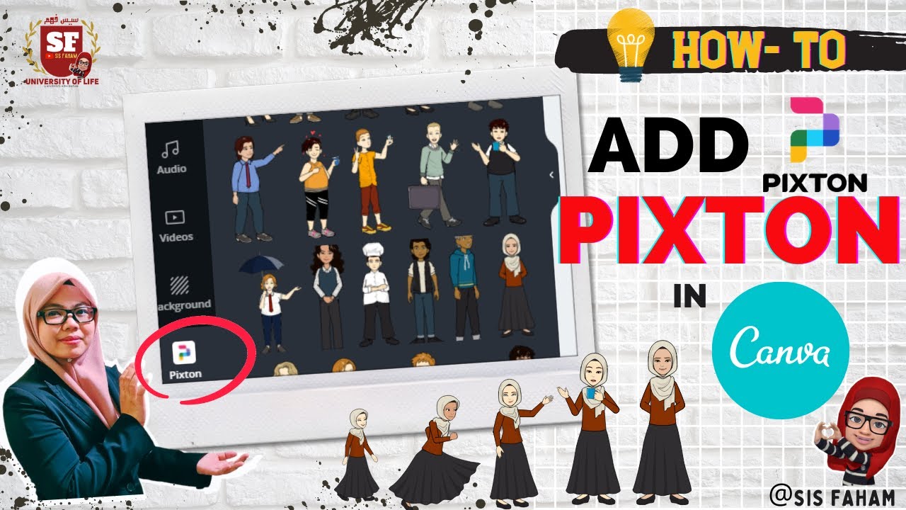 CARA MUDAH MASUKKAN AVATAR PIXTON DALAM CANVA - YouTube
