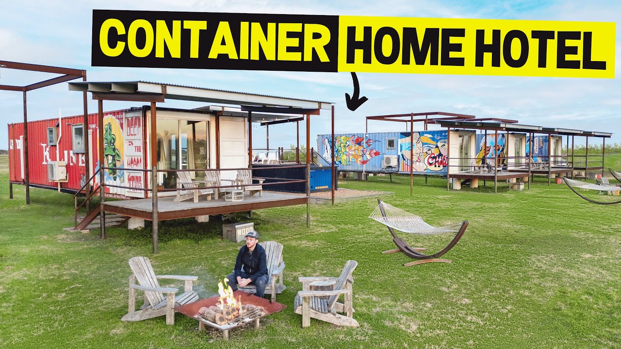 QUIRKY SHIPPING CONTAINER HOME HOTEL w/ 6x40ft Containers! (Full Tour ...