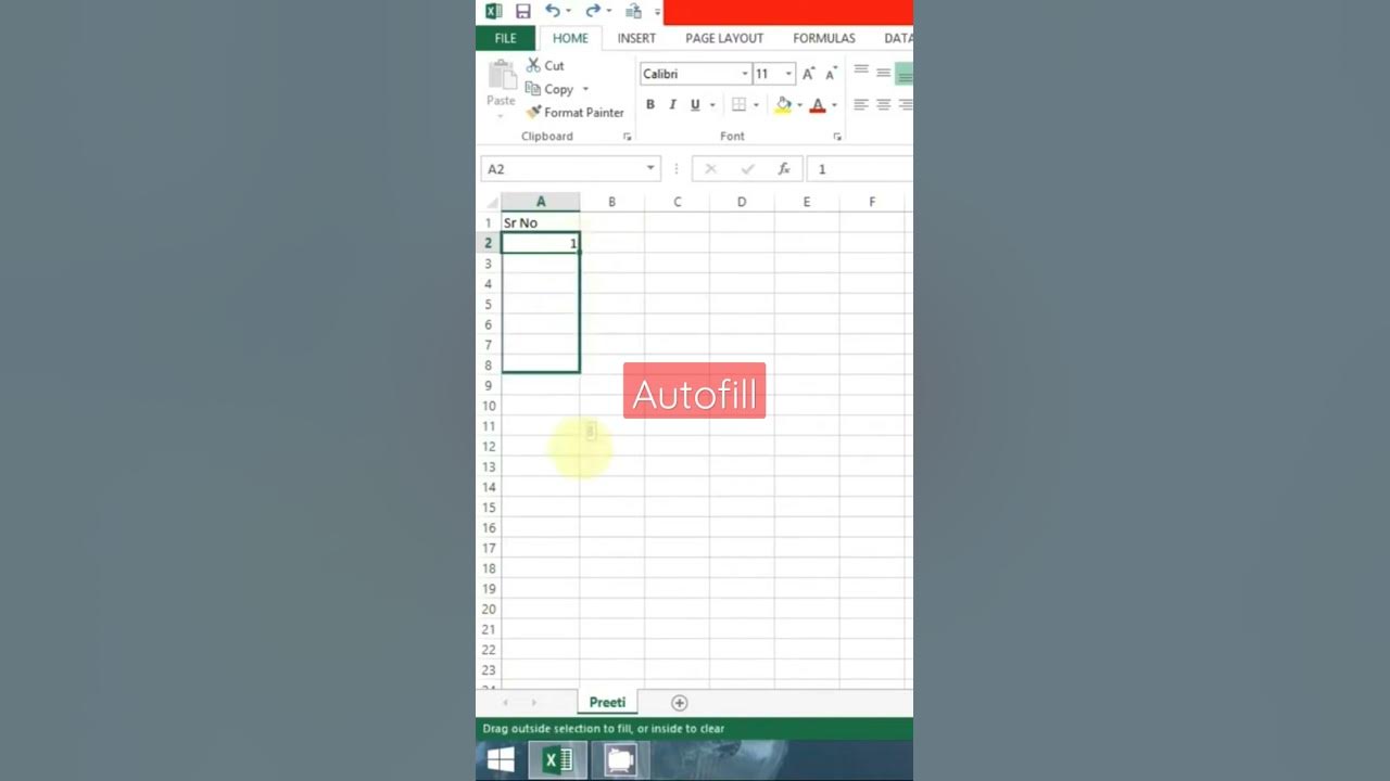 Autofill Excel Advanceexcel Reels Shortsvideo Exceltutorial Exceltips Mscit Viralvideo