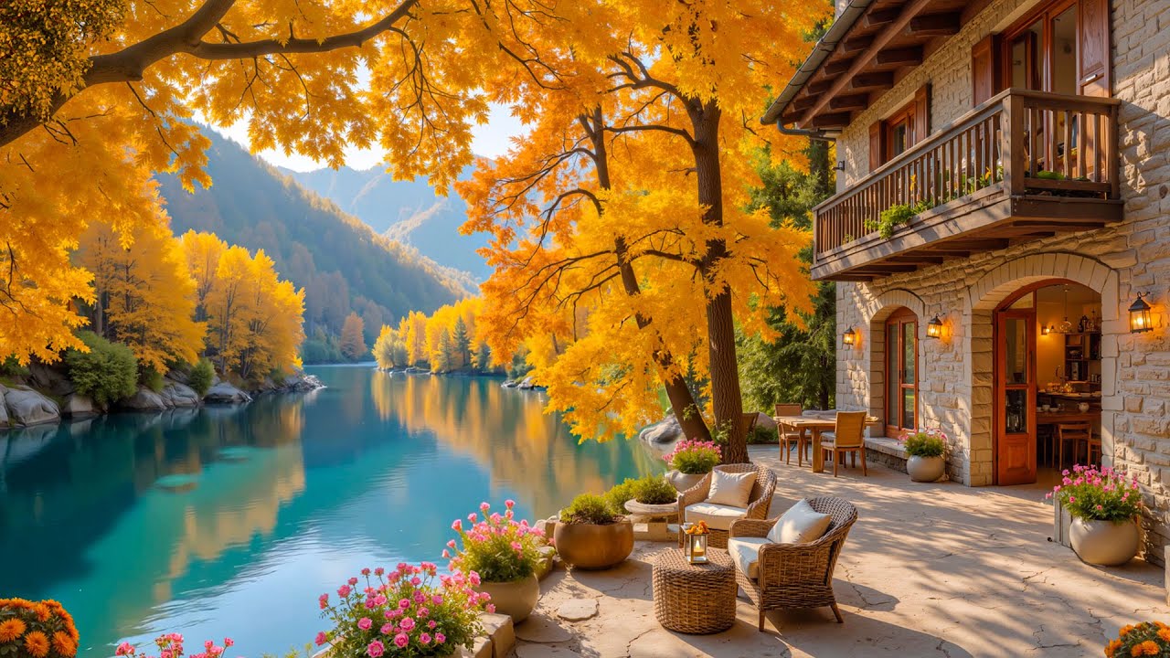 Autumn Rhythm Ambience | Gentle Piano & Nature for Productive Flow ...