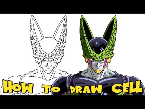 DBZ - Drawing Cell (PERFECT FORM) Step By Step Tutorial (EASY) - YouTube