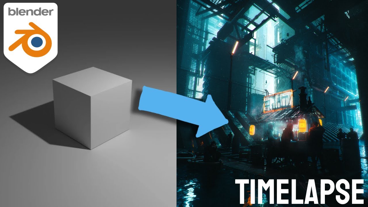 Cyberpunk Environment | Blender 3.5 - YouTube