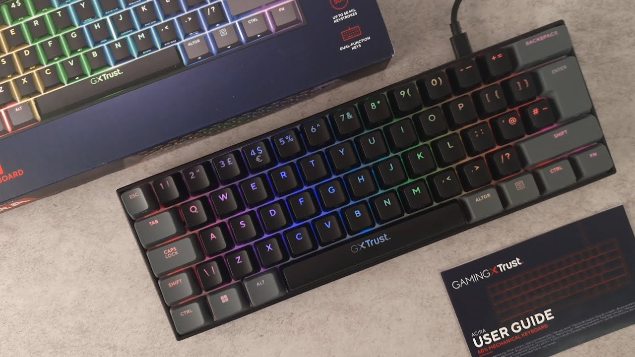 Epic Unboxing: GamingXTrust Mini 867 Acira RGB Mechanical Keyboard | PC ...