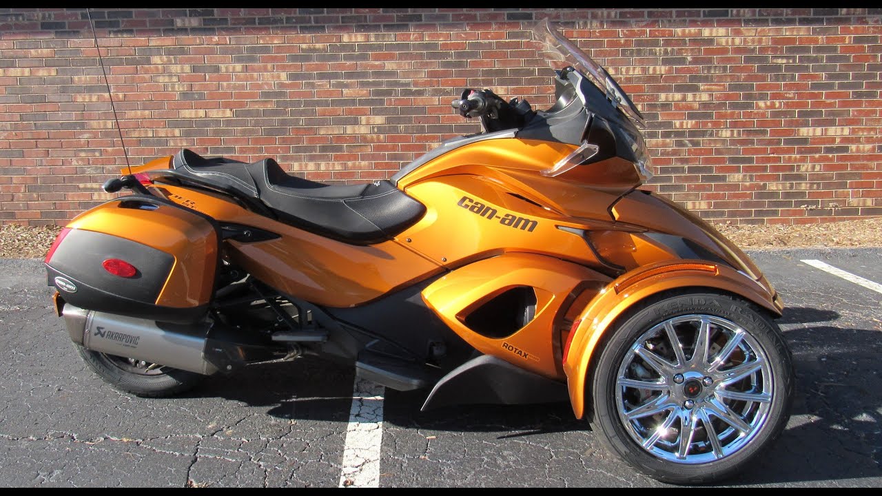 2014 Can-Am Spyder ST Limited Akrapovic exhaust - YouTube
