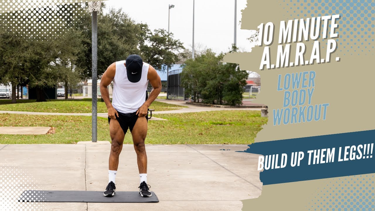 10 Minute AMRAP LEG BUILDER || Beginner Friendly - YouTube