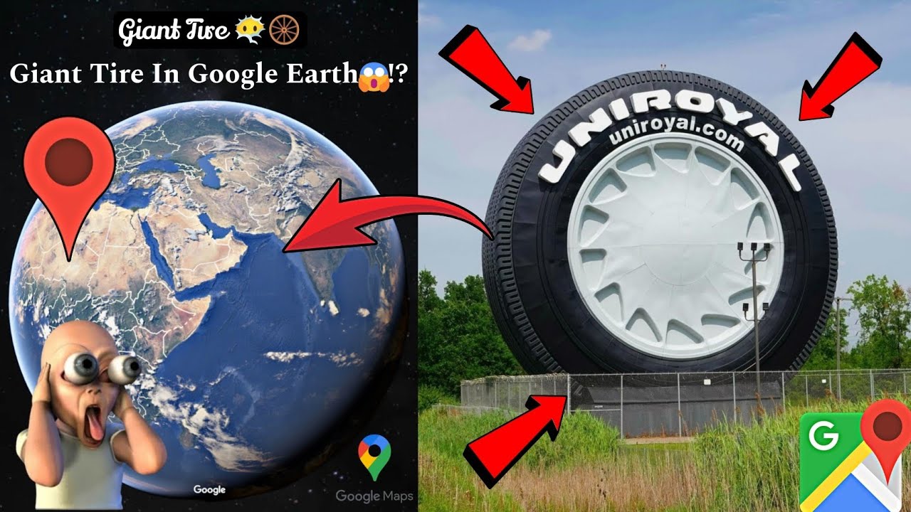 😶‍🌫️🛞 Found A Giant Tire In Google Earth!? #trending #viralvideo #map # ...