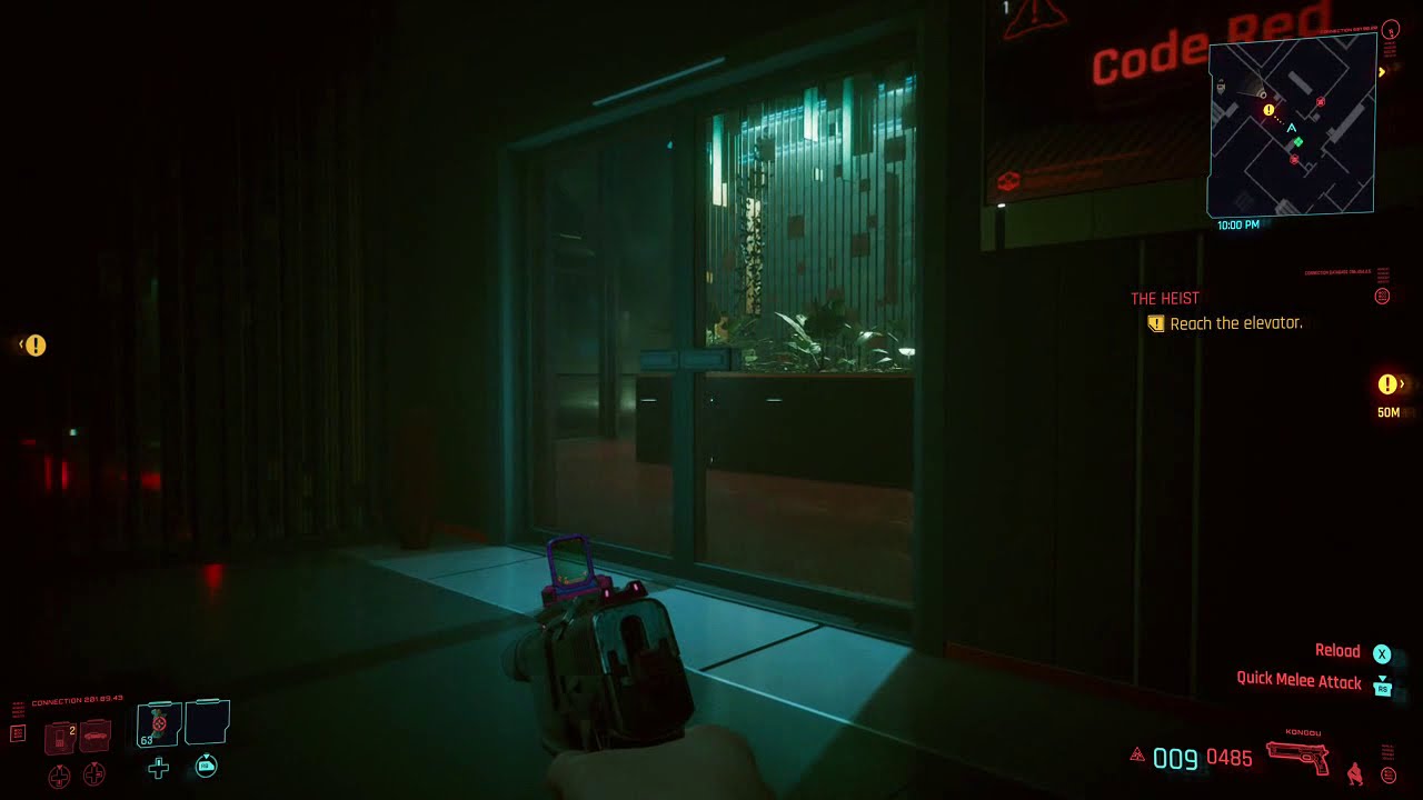 Cyberpunk 2077 the Heist Walkthrough Use Optics Reboot Blind Guards ...
