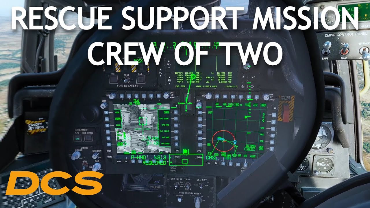[DCS World] [ITA] AH-64 Rescue Support Mission | VR Shared Cockpit ...