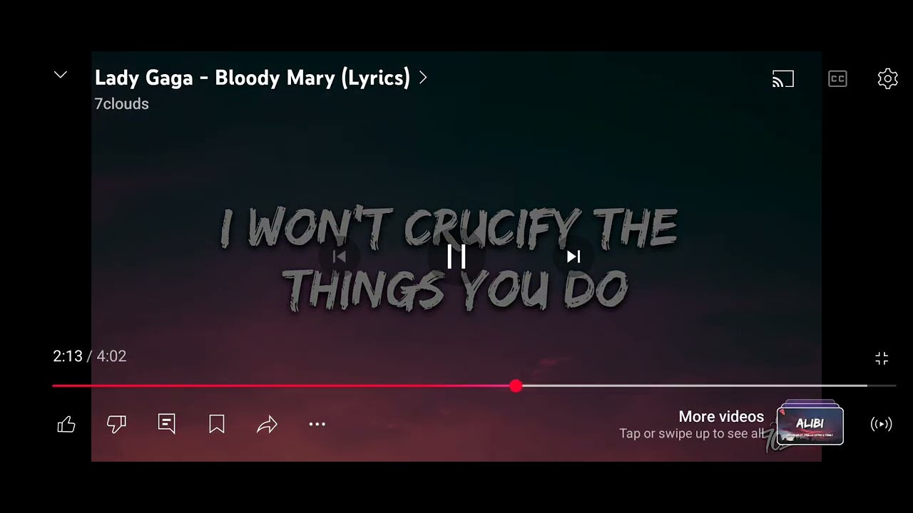 Bloody marry song lady gaga - YouTube