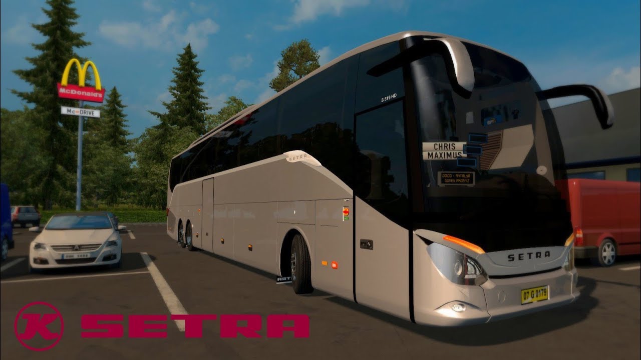 ETS2 v1.28 I Mod ★ Setra 519 HDH v3.5 [Deutsch/HD] - YouTube