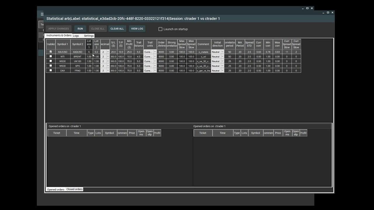 How to Add & Adjust the Statistical Arbitrage Strategy to Sharptrader Arbitrage Software ...