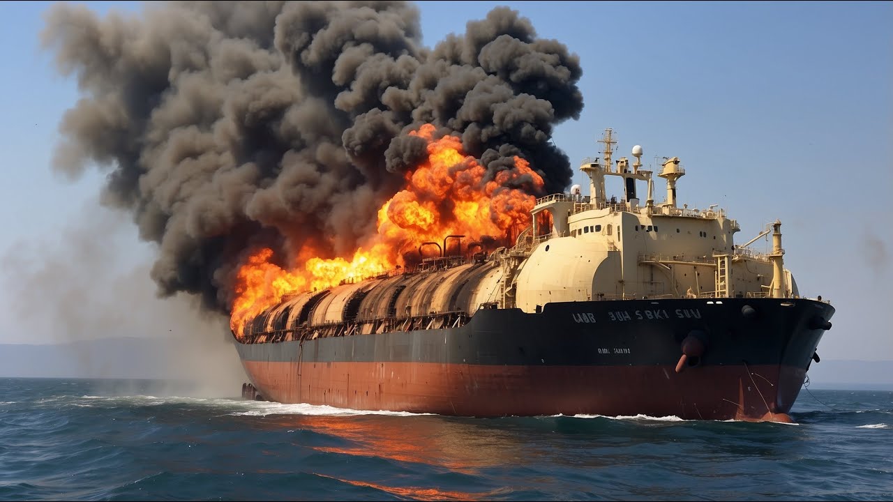5 minutes ago! Ukrainian F-16 fighter jets sink Russian oil tanker with ...