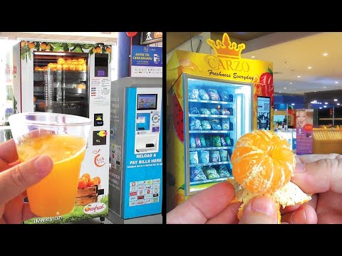 Healthy Vending Machines For Fresh Fruits Lovers In Malaysia - YouTube