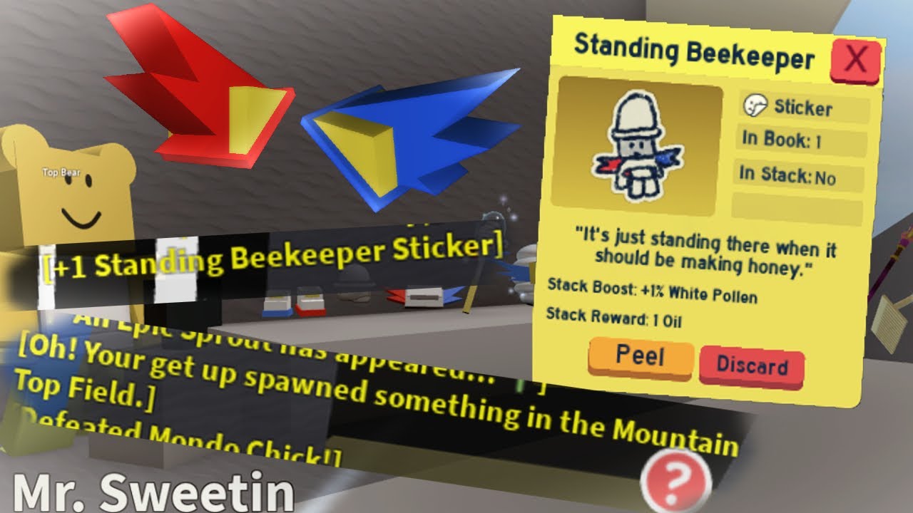 🍯How to Get the Sticker "Standing Beekeper" | Bee Swarm Simulator - YouTube