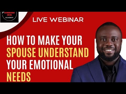 HOW TO MAKE YOUR SPOUSE UNDERSTAND YOUR EMOTIONAL NEEDS - YouTube