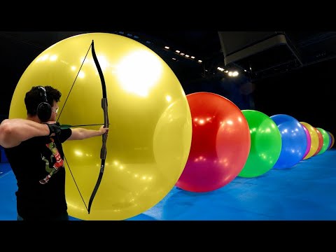 Balloon Pop MARATHON! Our MOST INTENSE Balloon Popping Race!! - YouTube