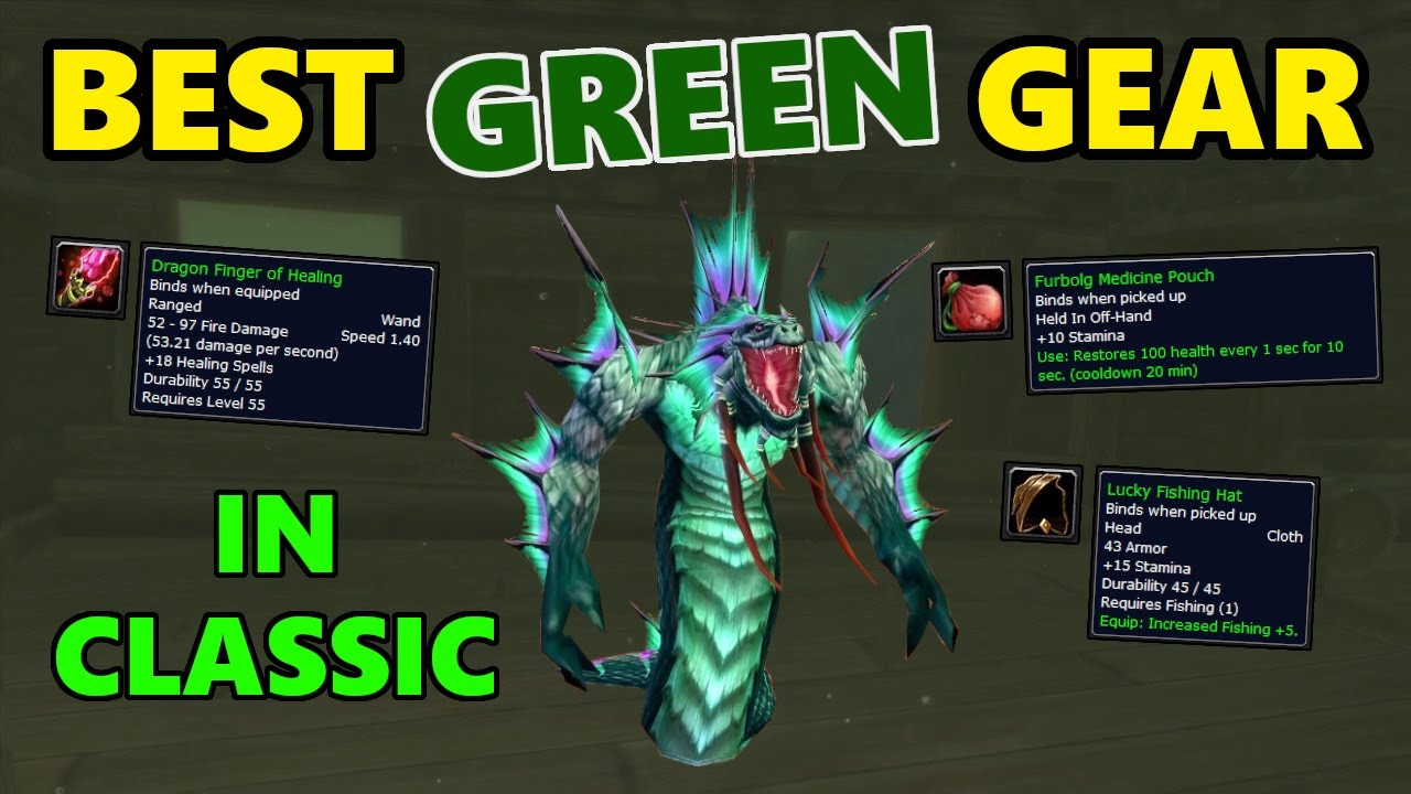 Best Green Quality Items in Classic WoW - YouTube